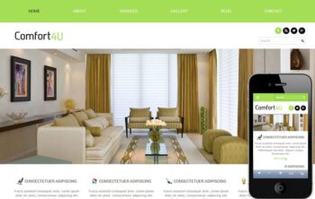 Comfort a interior architects Mobile Website Template by w3layouts