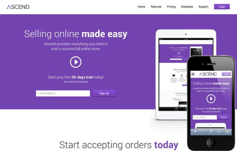 Ascend eCommerce Responsive Mobile Website Template by w3layouts