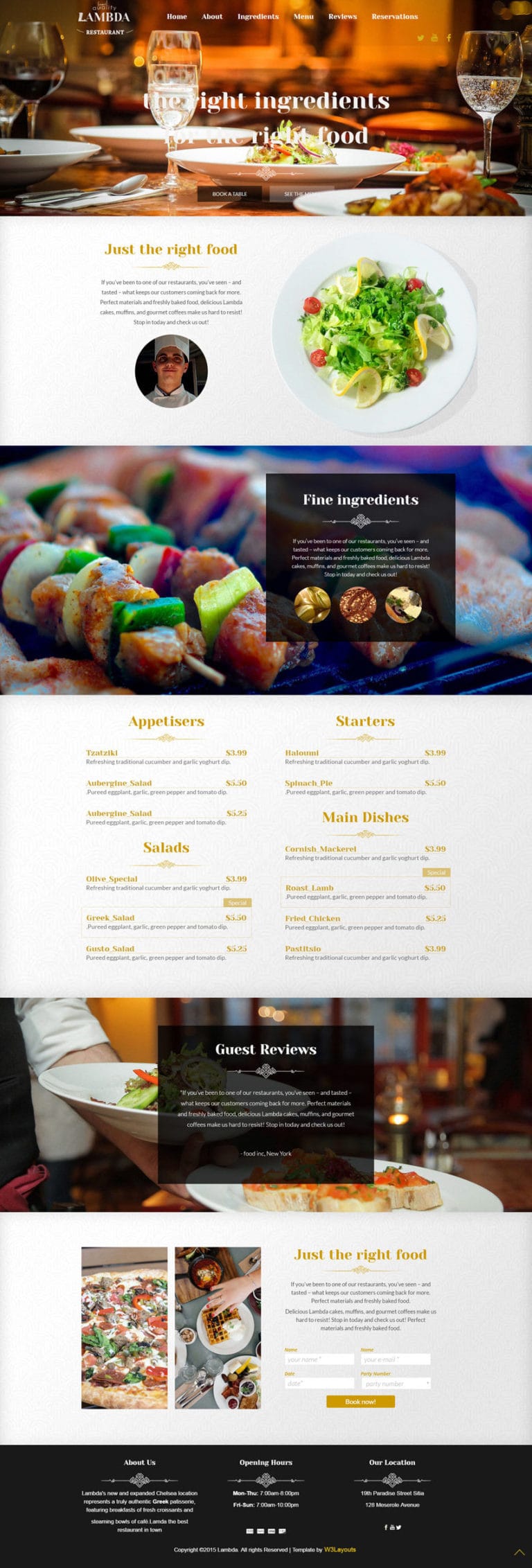 Lambda a Food Category Flat Bootstrap Responsive web template