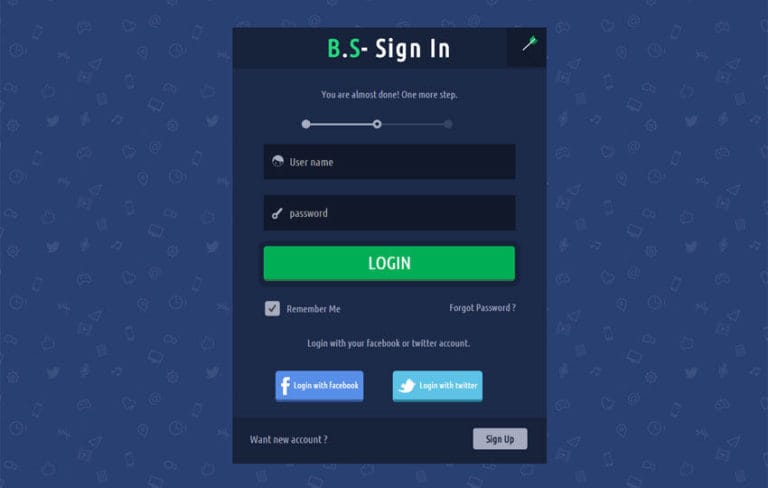 Bs Sign in and Login Forms in Flat Design Template by w3layouts