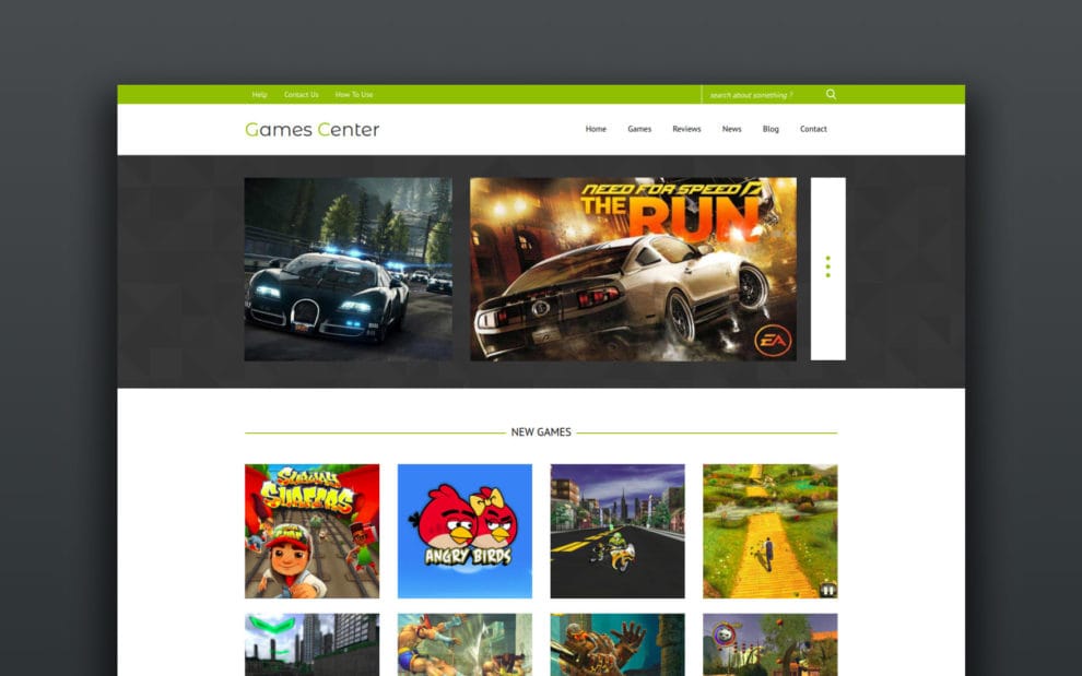 Games Center Games Website Template » W3Layouts