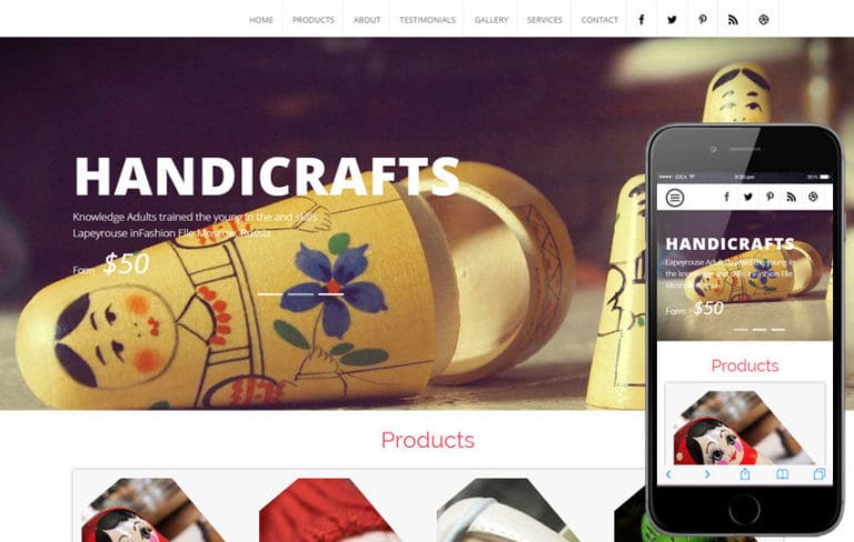 Handicraft Industrial Website Template » W3Layouts