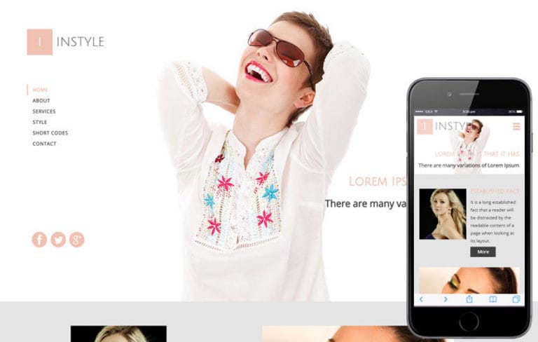 Fashion design website templates and themes