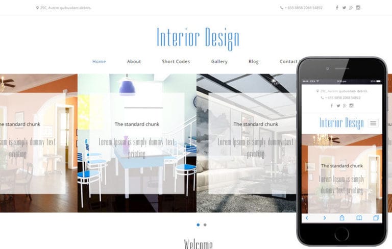 Interior Design Interior and Furniture Website Template » W3Layouts