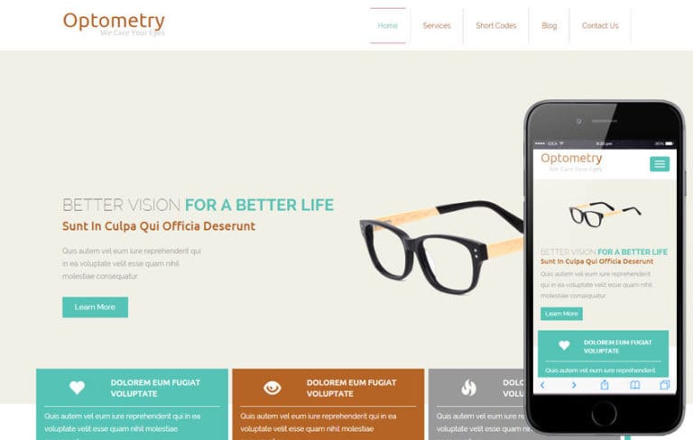 Optometry Medical Hospital Website Template » W3Layouts