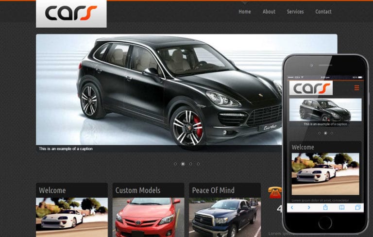 Cars Automobile Mobile Website Template – W3Layouts