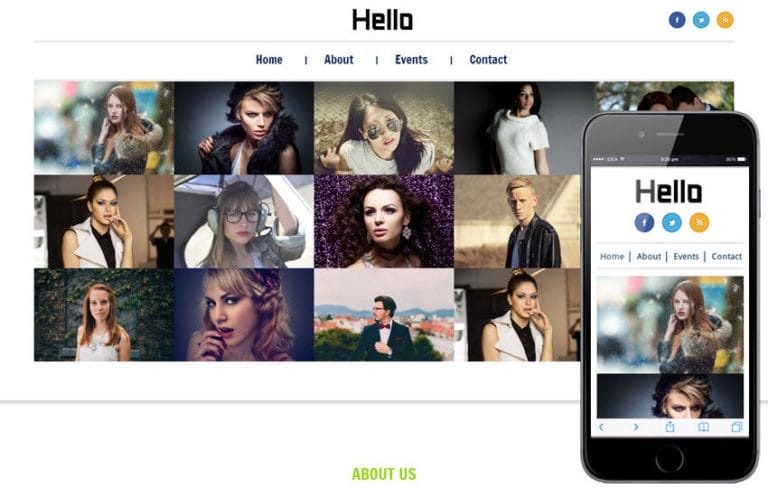 Hello personal web and Mobile Website Template by w3layouts