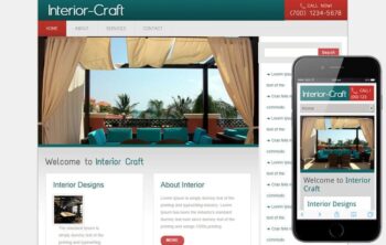 Interior Craft interior architects Mobile Website Template by w3layouts