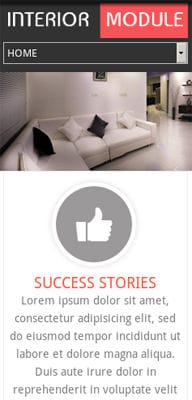 Interior Module a interior architects Mobile Website Template by w3layouts