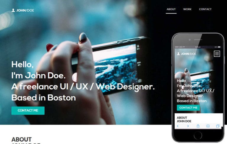 John Doe Personal Website Template » W3Layouts