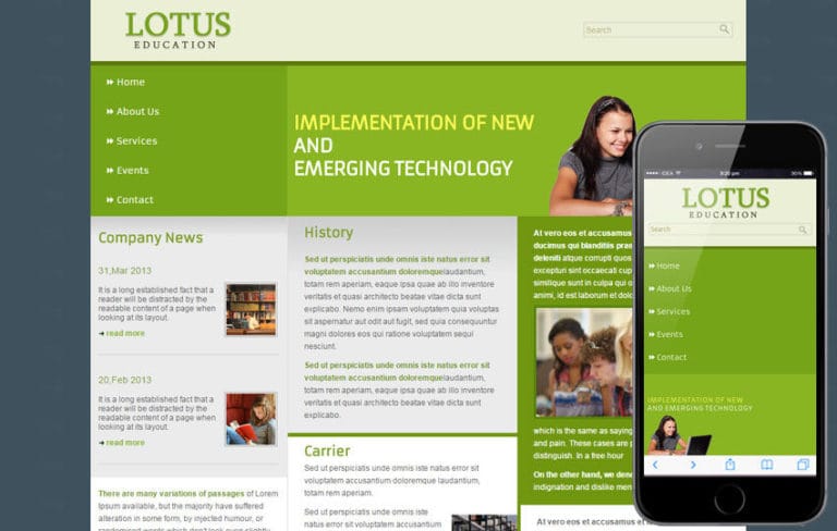 Lotus Education School Website Template » W3Layouts
