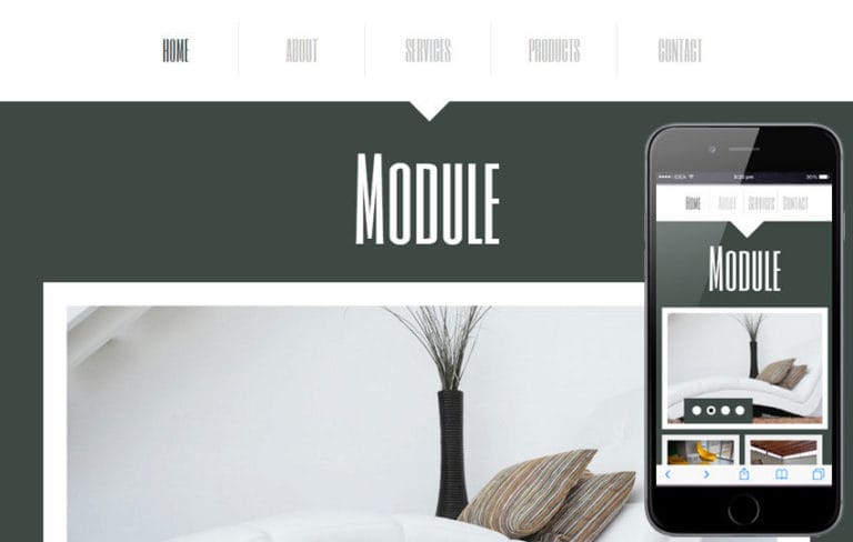 Module a interior architects Mobile Website Template by w3layouts