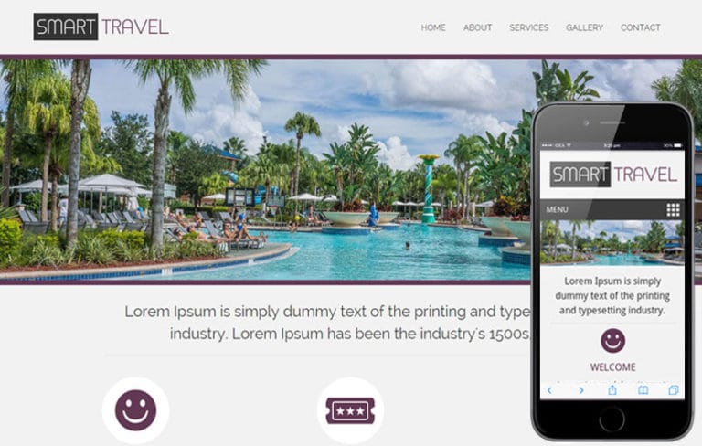 Smart Travel a travel guide Mobile Website Template by w3layouts