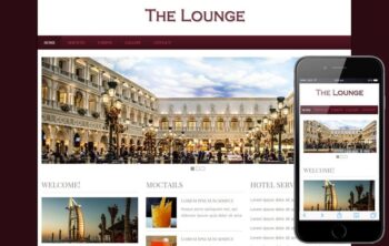 The Lounge Hotel webTemplate and Mobile webtemplate for free – W3Layouts