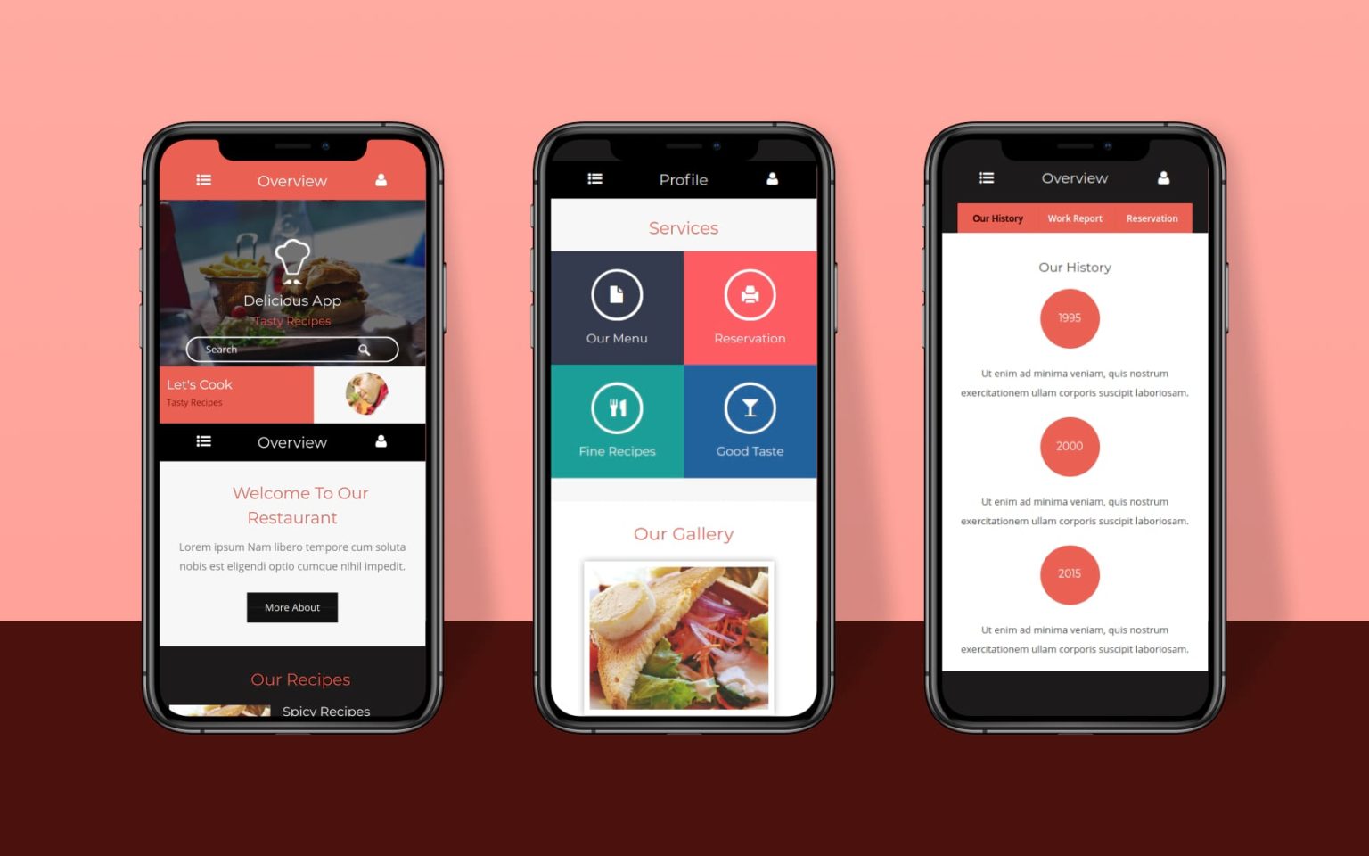 Clean Recipe A Mobile App Flat Bootstrap Responsive Web Template