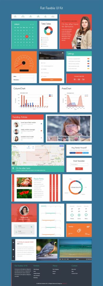 Flat Flexible UI Kit Flat Bootstrap responsive Web Template – W3Layouts