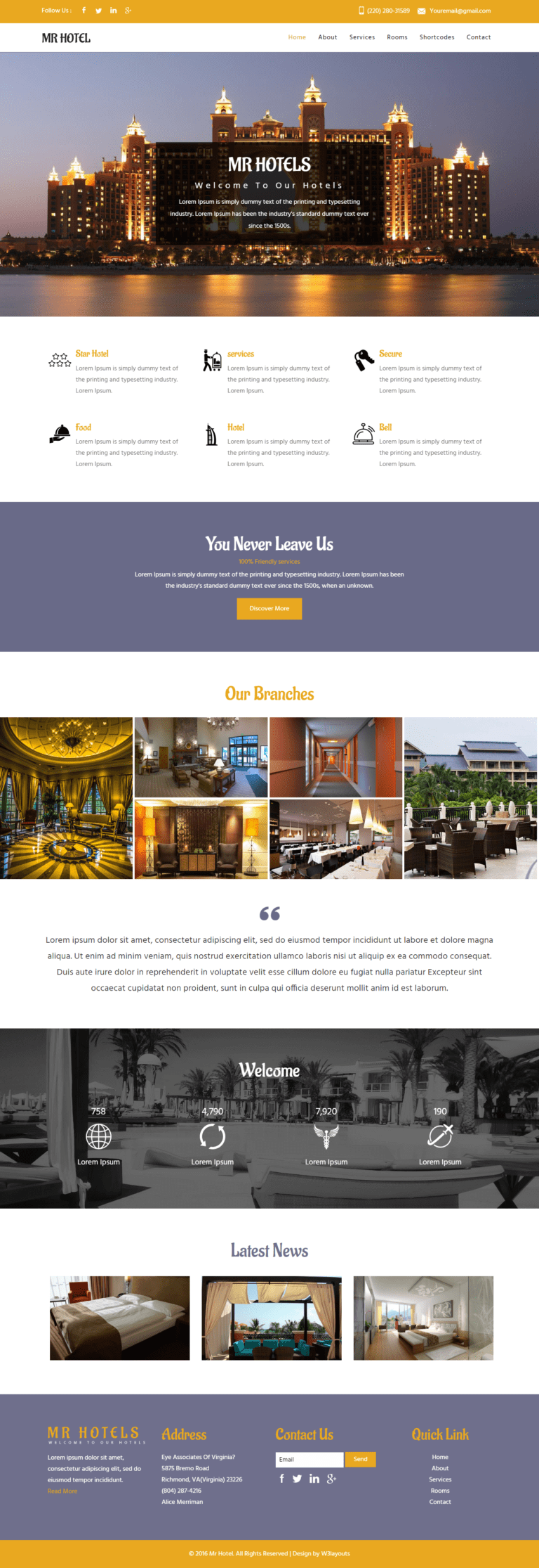 MR Hotel a Hotel Category Flat Bootstrap Responsive Web Template