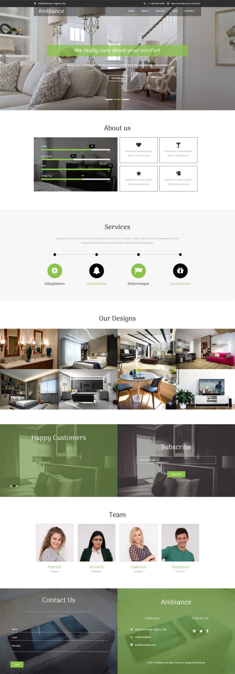Ambiance Interior And Furniture Website Template » W3Layouts