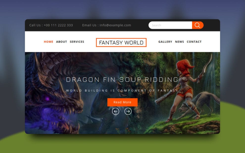 Gaming World Website Template » W3Layouts