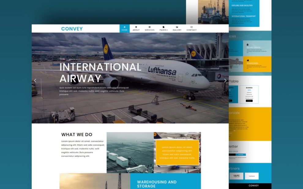 Shipping Transportation Category Bootstrap Responsive Web Template