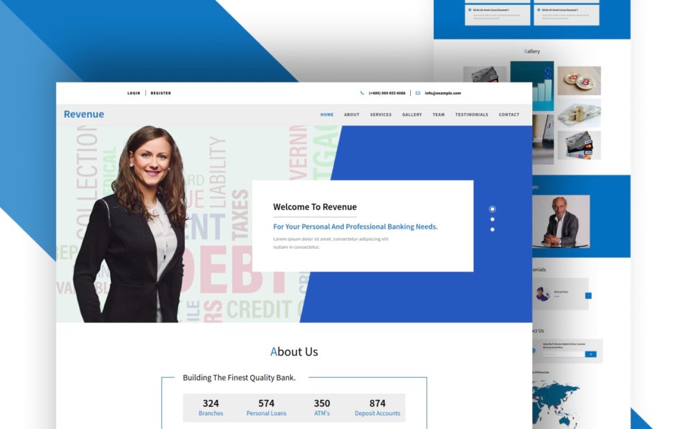 Net Banking website templates and themes