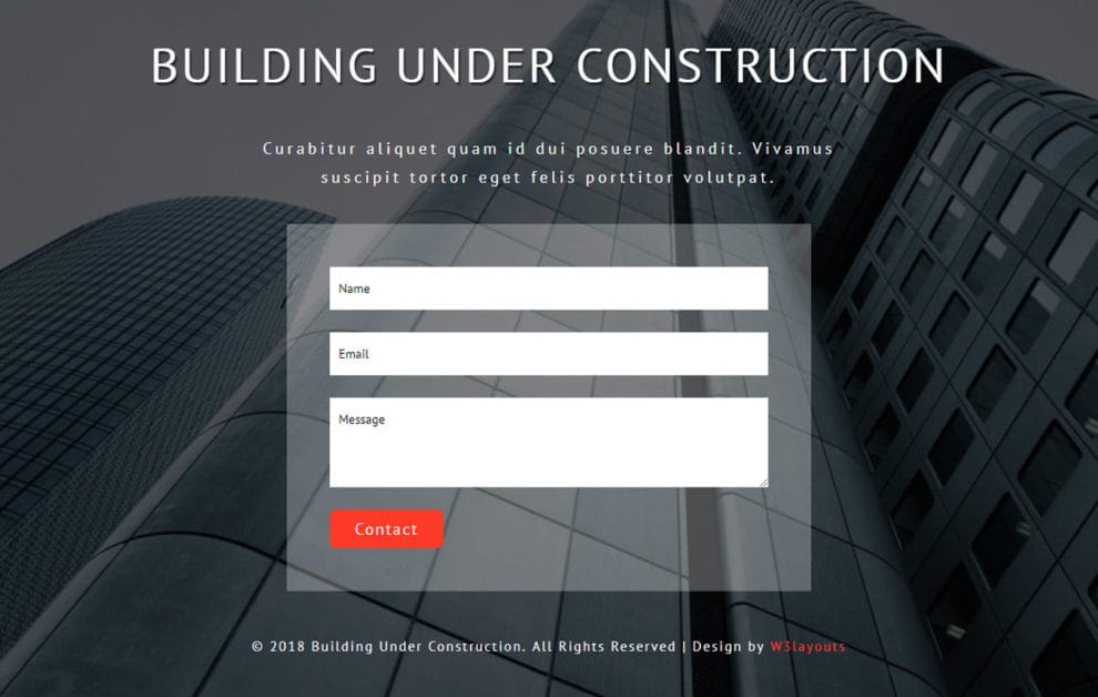 Under Construction website templates and themes » W3Layouts