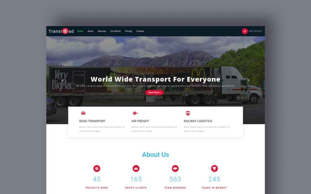 Global Transport Website Template » W3Layouts
