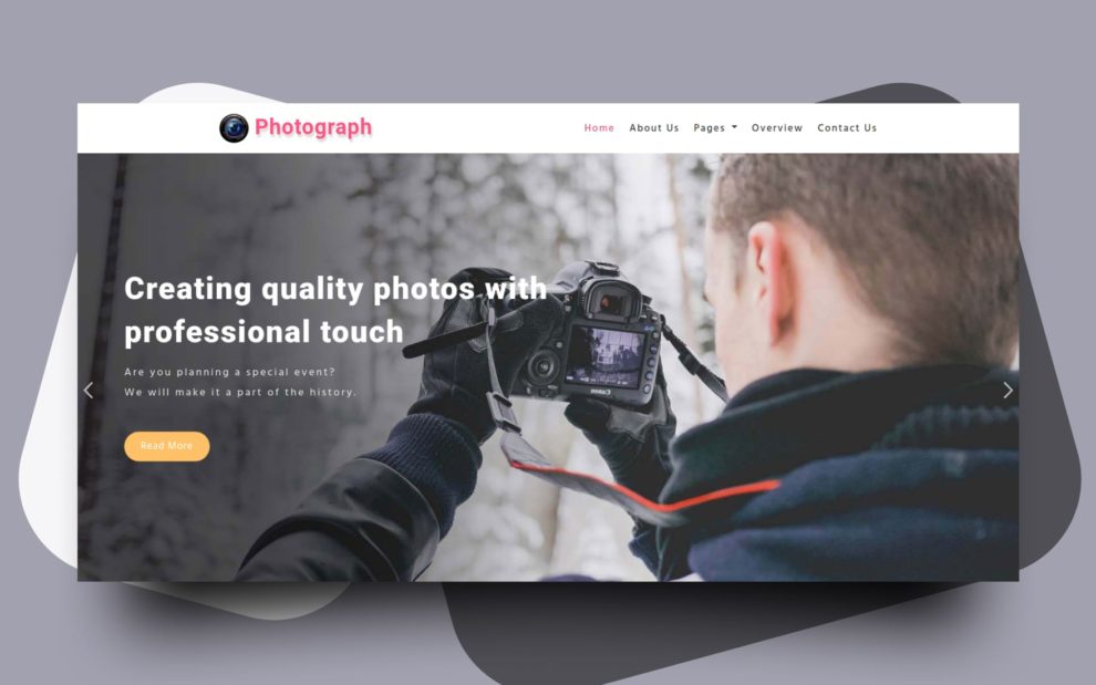 Photograph Photo Gallery Website Template » W3Layouts