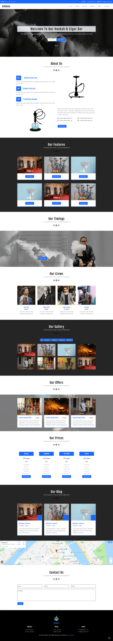 Hookah Entertainment Website Template » W3Layouts