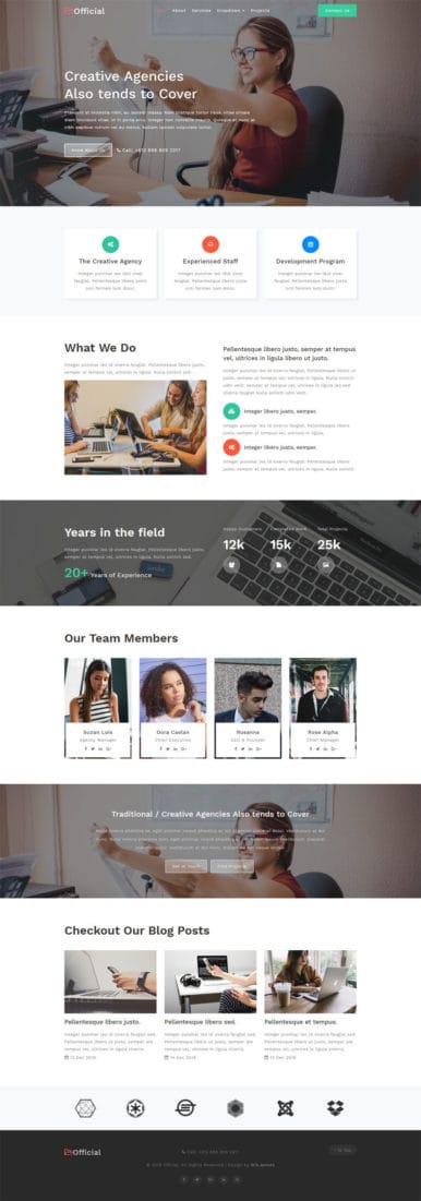 Official Corporate Business Website Template » W3Layouts
