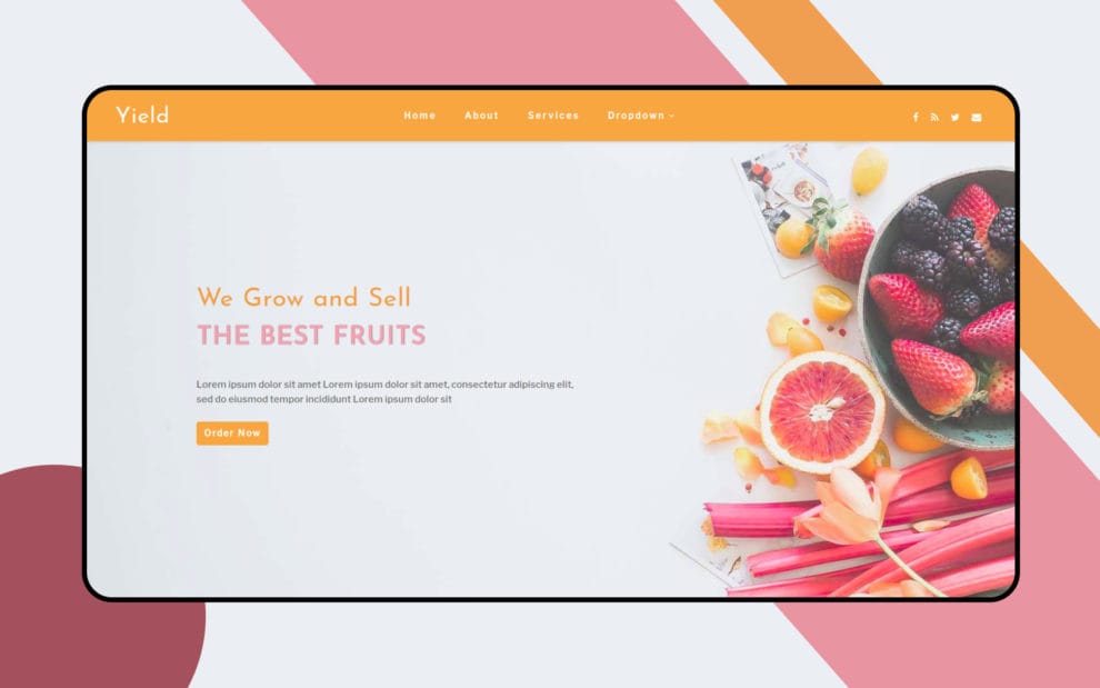 Yield Website Template | Agriculture Web Templates - W3layouts