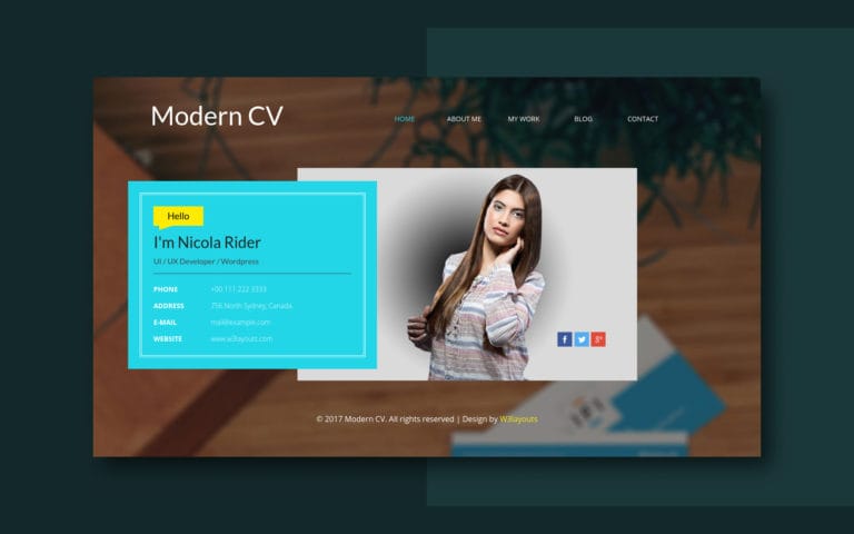 20 Best Personal Website Templates for everyone » W3Layouts