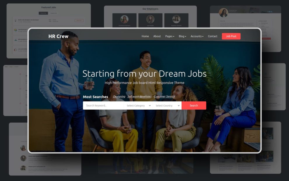 Human Resource Management website templates and themes