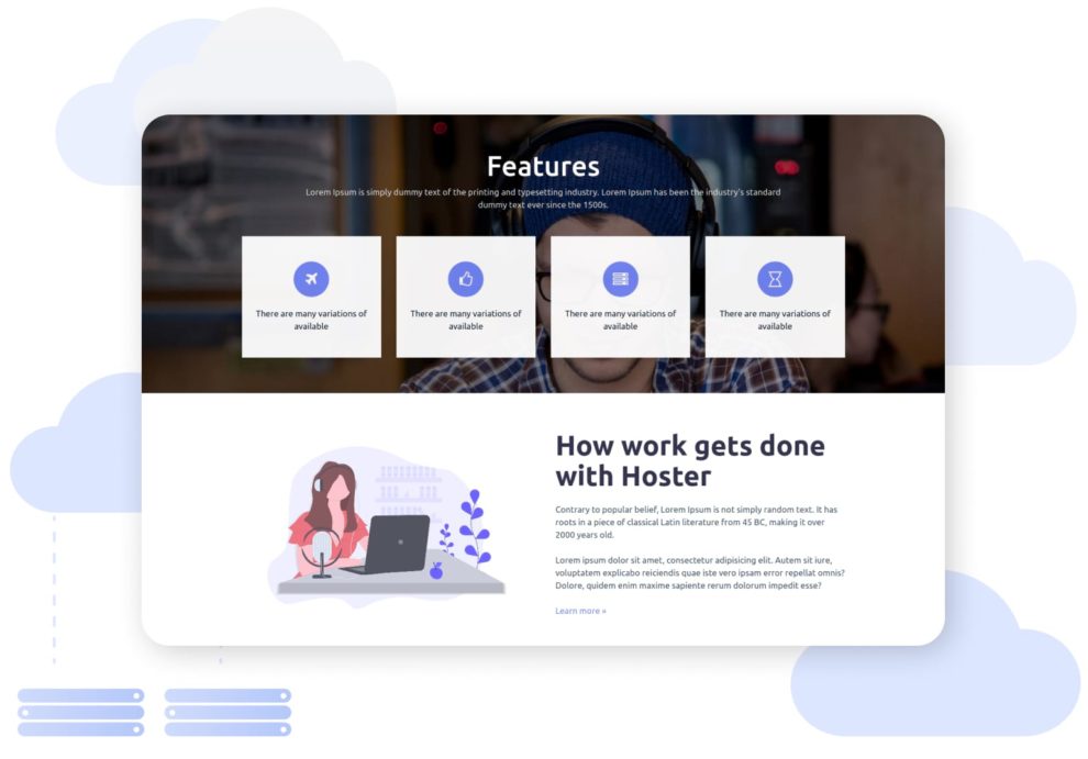Hoster Website Template » W3Layouts