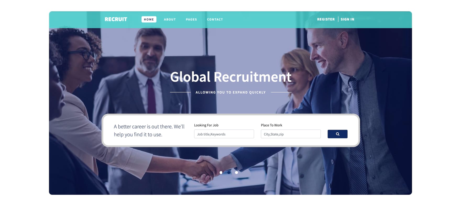 Human Resource Job portal Website Templates and WordPress Themes ...