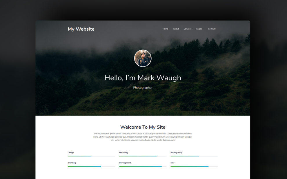 My Website Website Template » W3Layouts