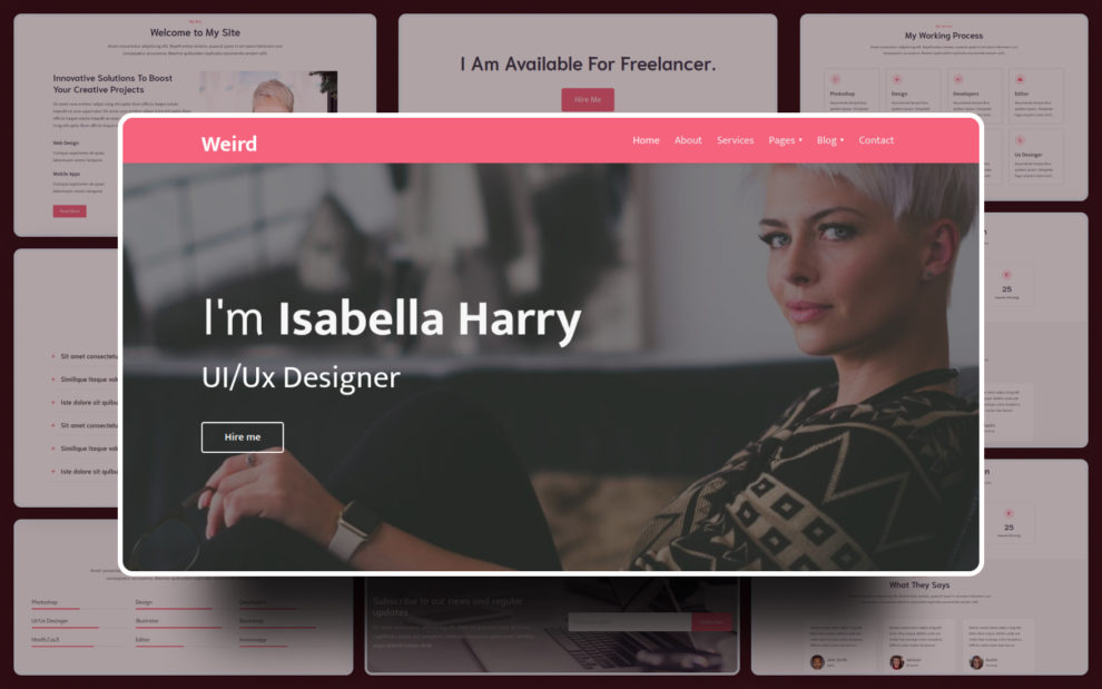 Weird Website Template » W3Layouts