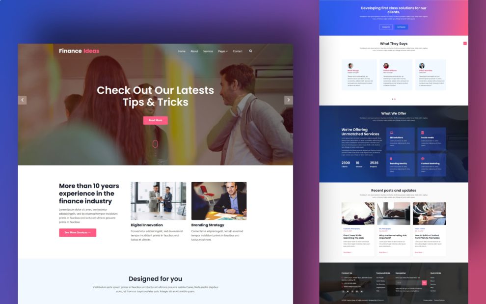 Finance Ideas Website Template » W3Layouts