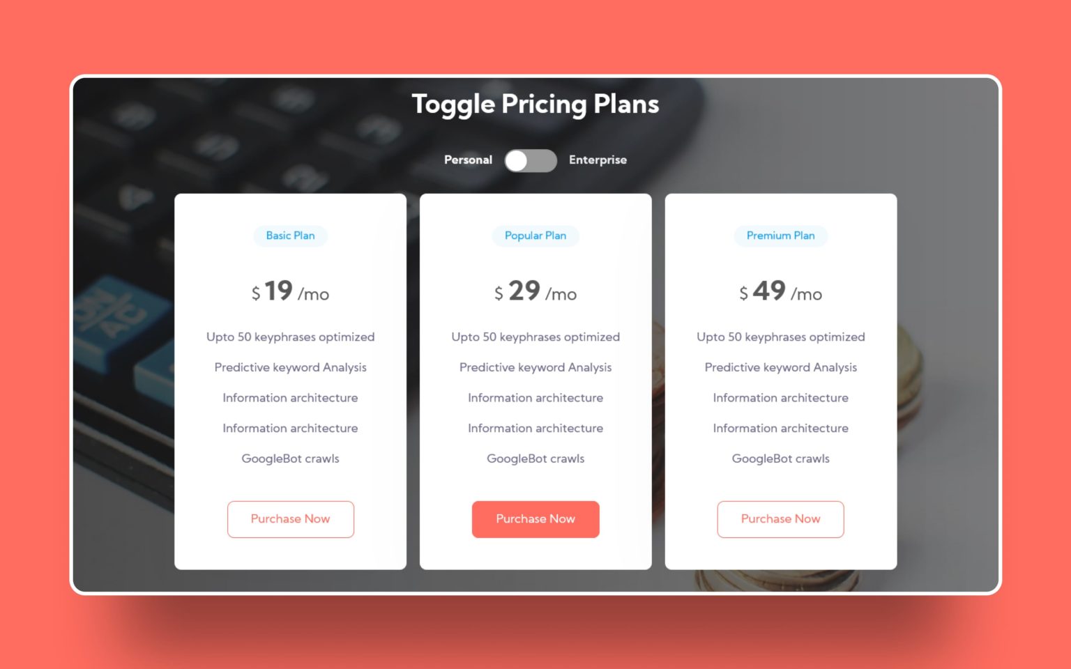 Toggle Pricing Plans Web Element » W3Layouts
