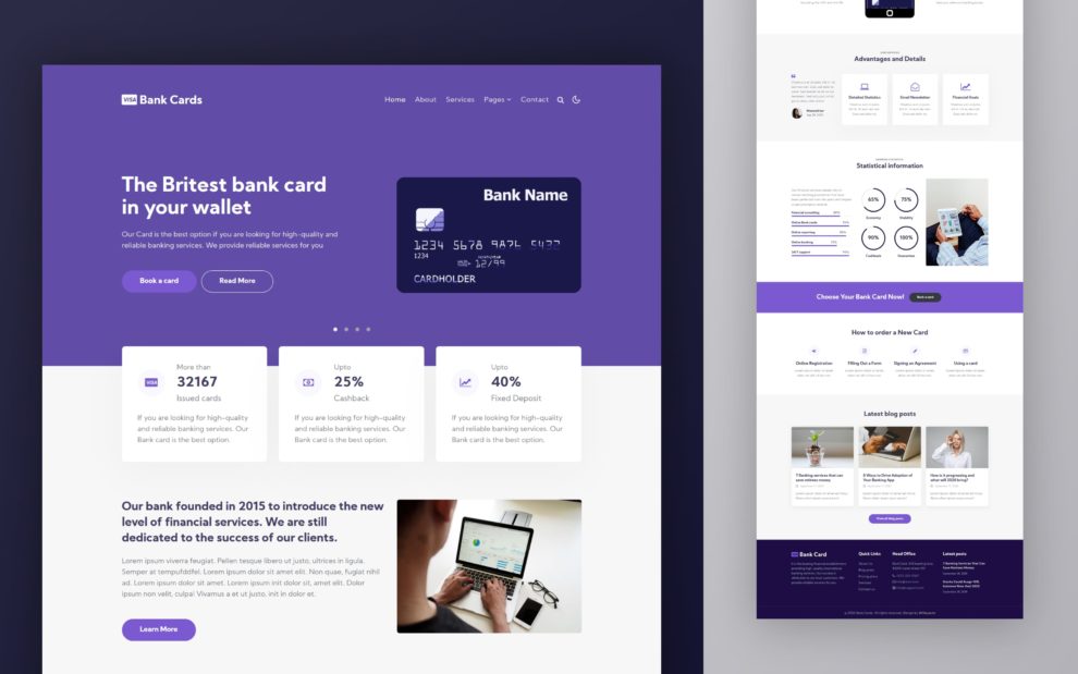 Net Banking website templates and themes