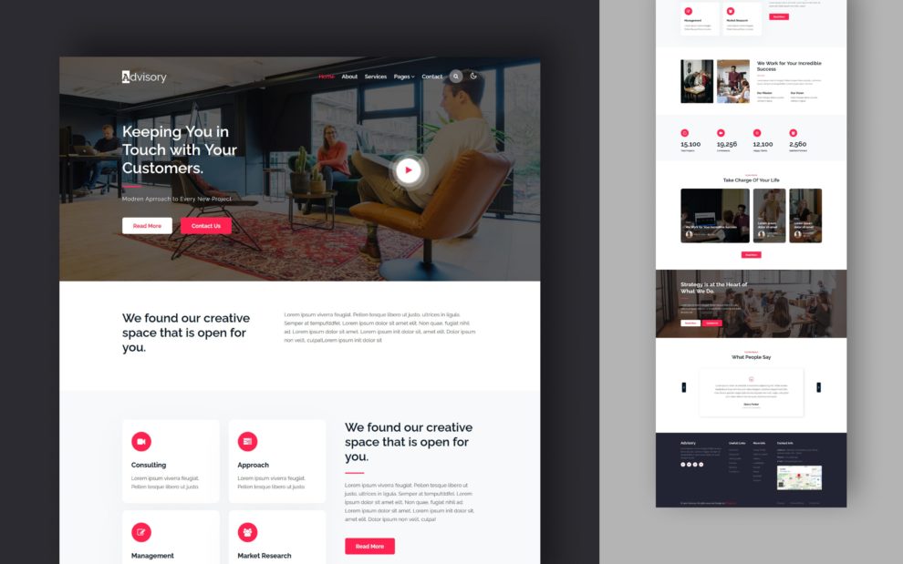 Advisory Website Template » W3Layouts