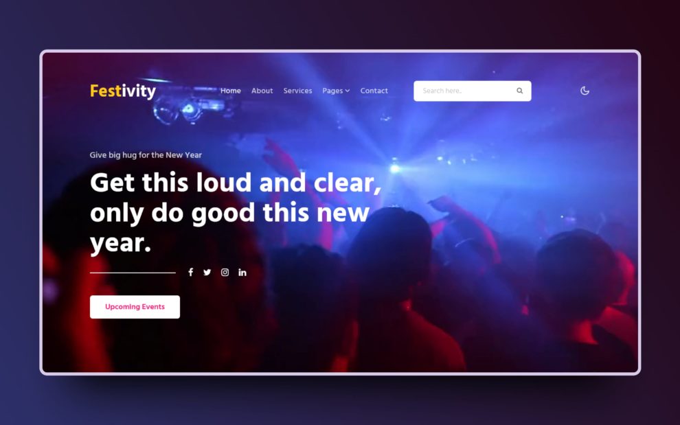 Entertainment website templates and themes