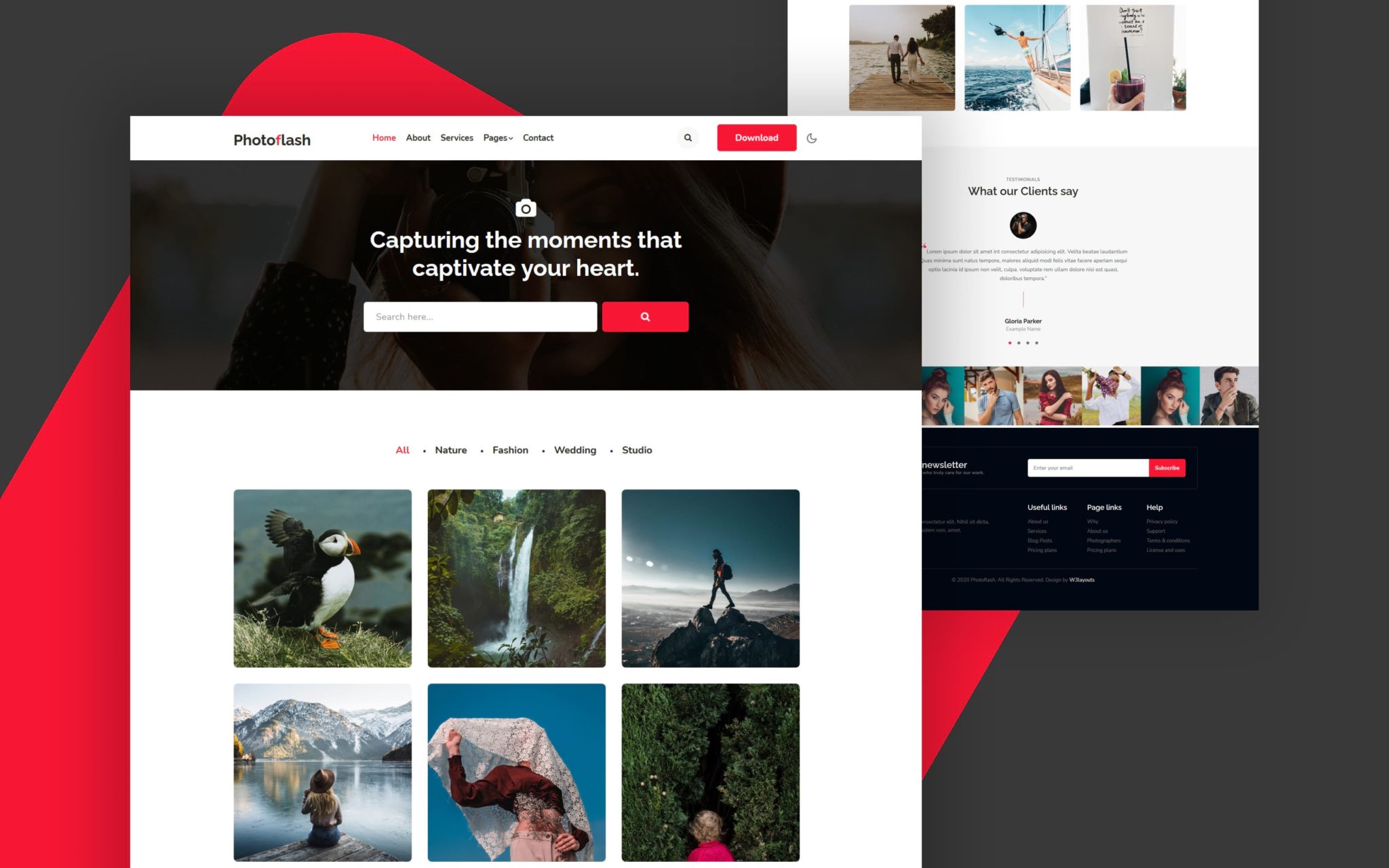 Photo Gallery Portfolio Website Templates and WordPress Themes » W3Layouts