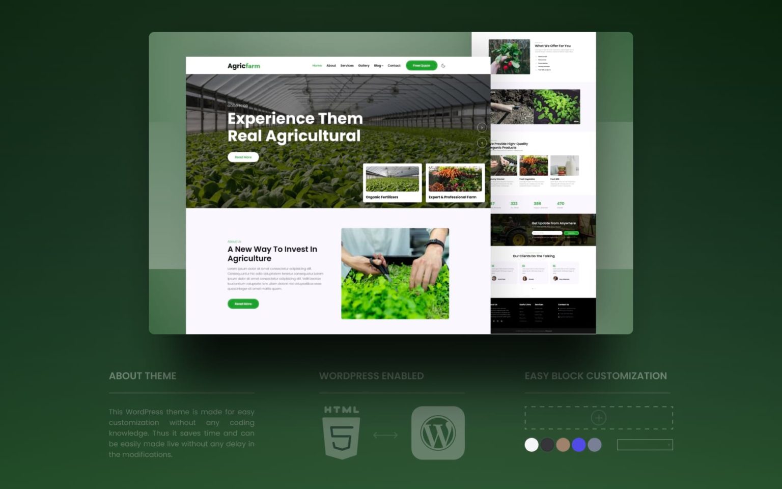 Agriculture website templates and themes » W3Layouts