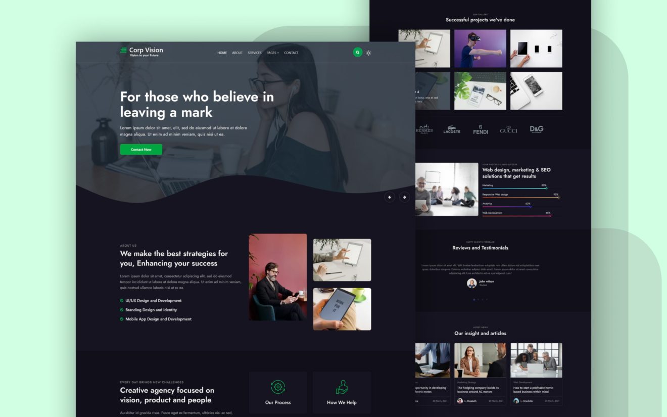 Corp Vision Business Website Template » W3Layouts