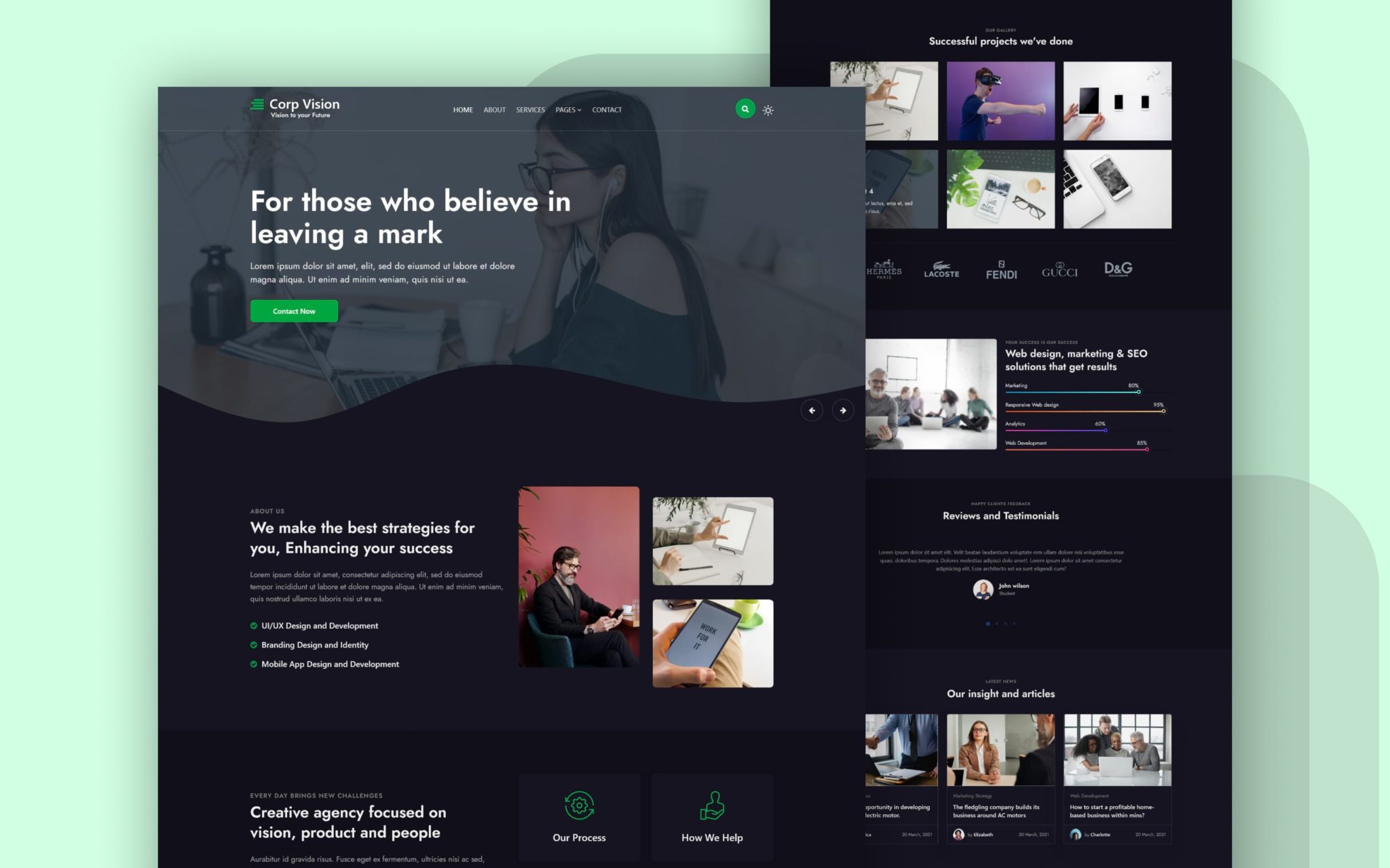 Corp Vision Business Website Template » W3Layouts