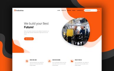 Industrial website templates and themes