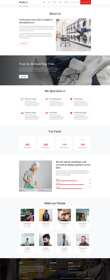 Washing WordPress Theme » W3Layouts