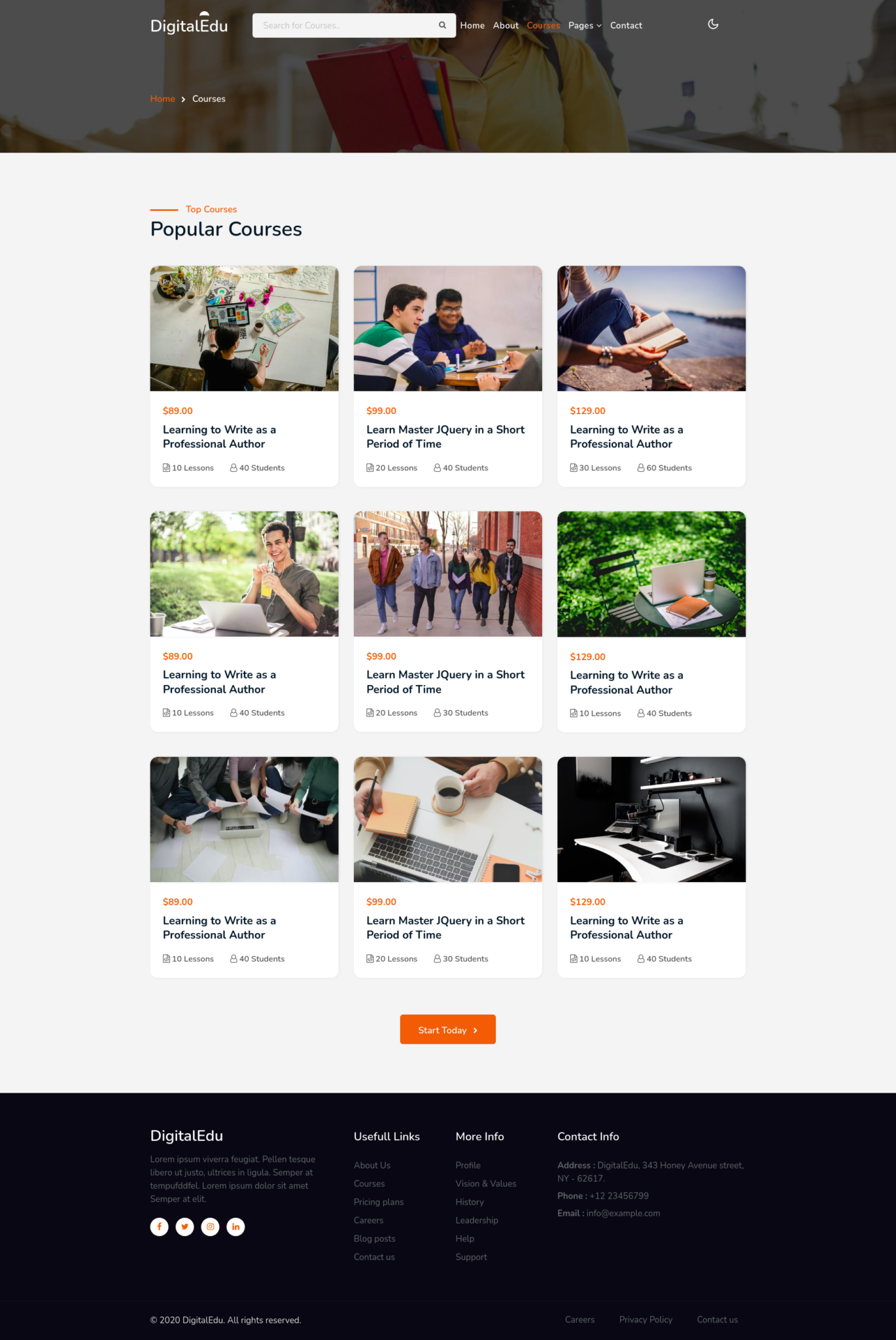Digital Edu a Education Course Website Template » W3Layouts