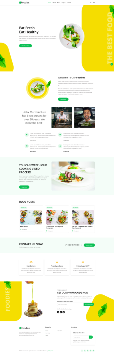 Foodies Website Template » W3Layouts